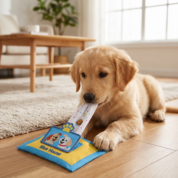 Durable Wet Wipe Snuffle Toy for Dogs – Squeaky Nosework Puzzle with H ...