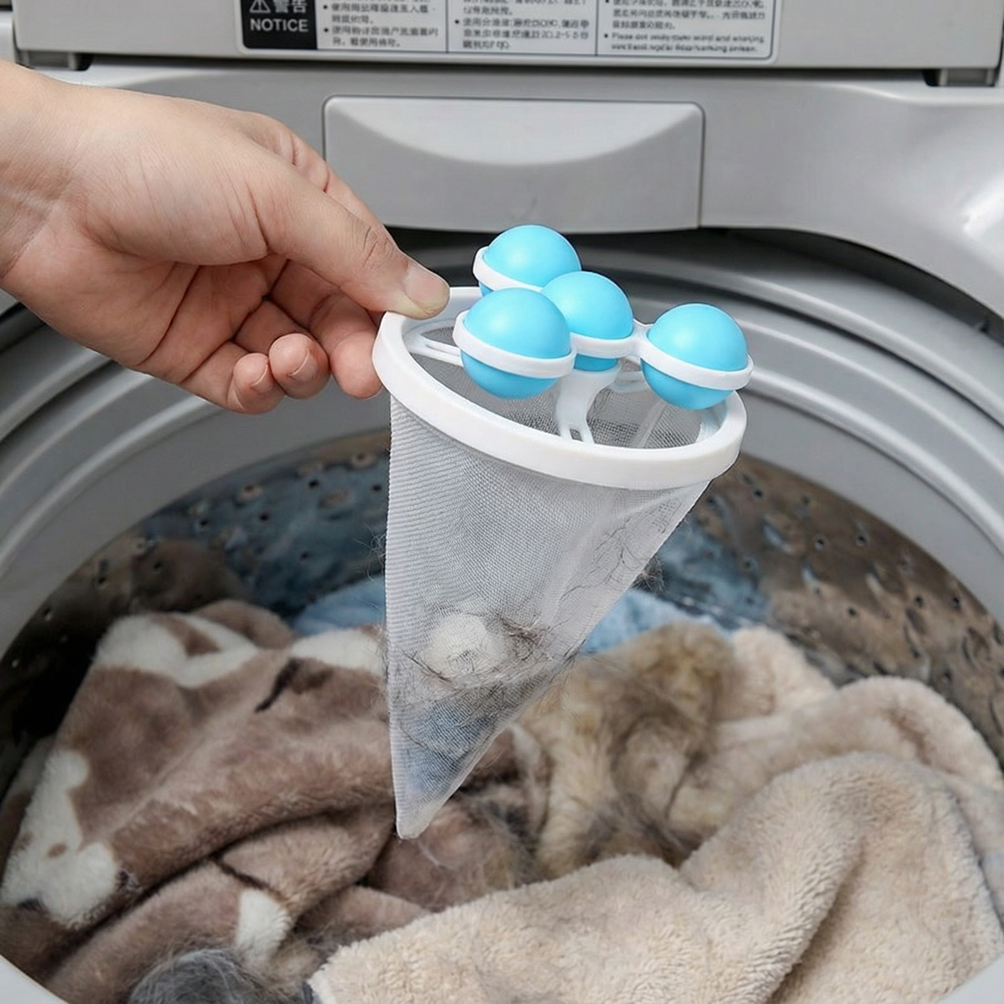 Pet Hair Laundry Filter for Washing Machines – Reusable Mesh Catcher ...