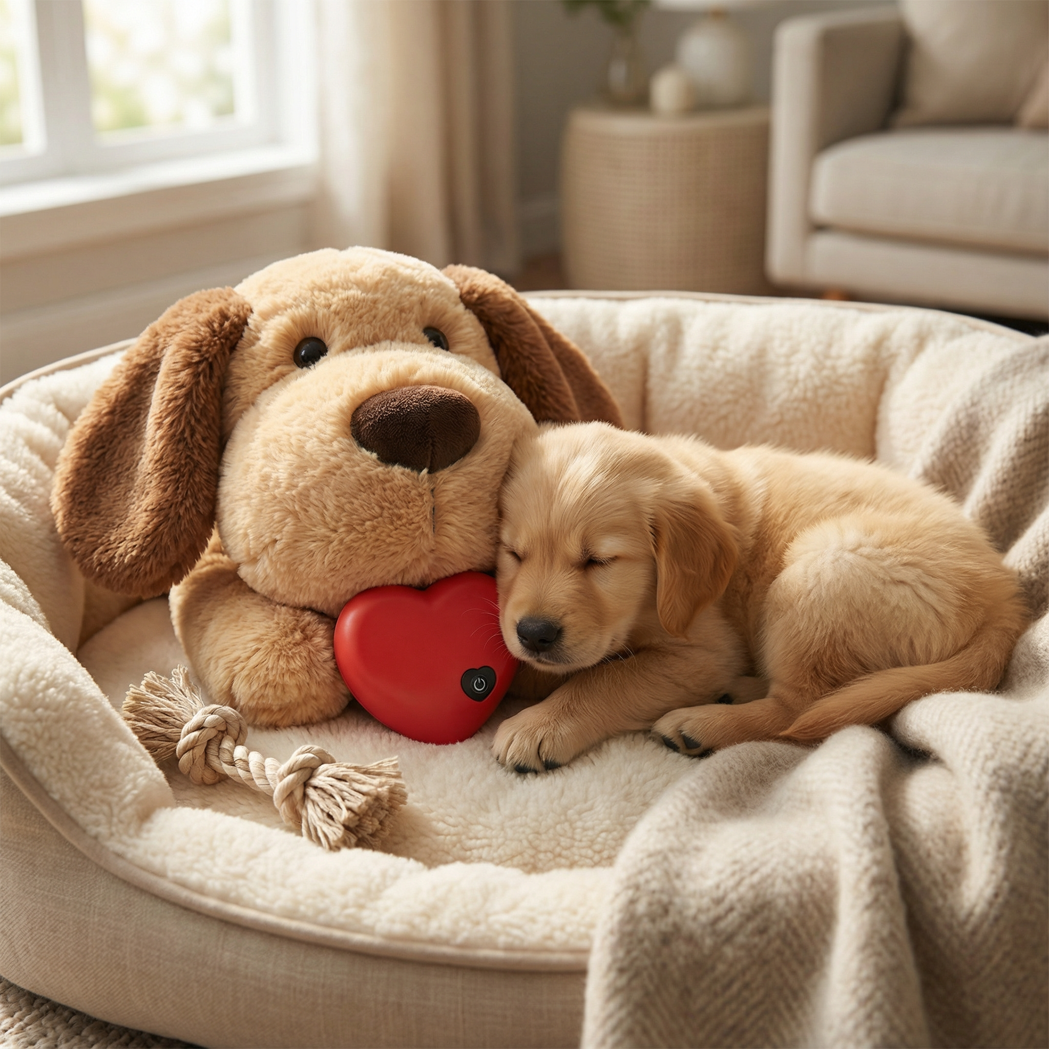 Calming Heartbeat Comfort Plush for Pets – Anxiety & Stress Relief ...